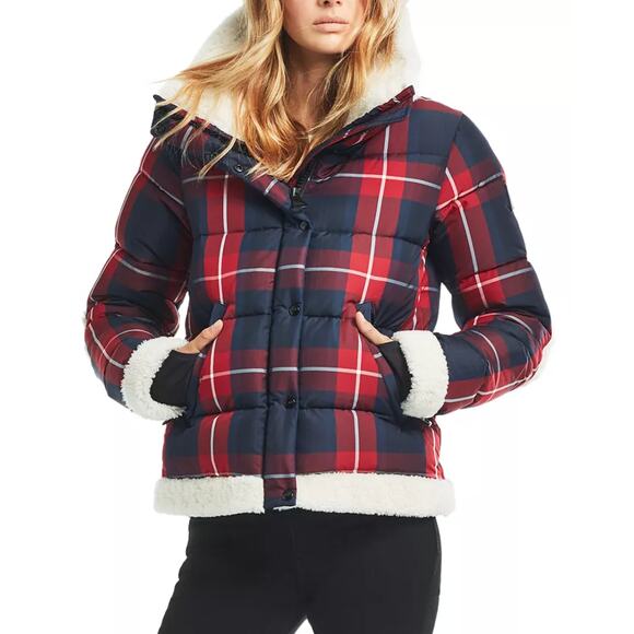 SAM. | Jackets & Coats | Sam Mackenzie Lamb Colby Plaid Shearling Down ...